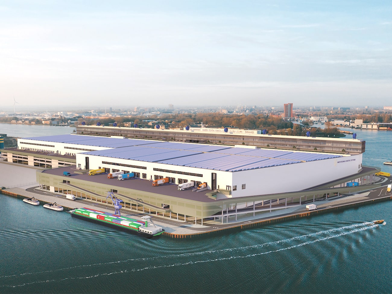 Amsterdam Logistic Cityhub: Over 11,000 m2 of aluminum window frames ...