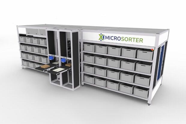 The MICROSORTER a compact and scalable sorting system.